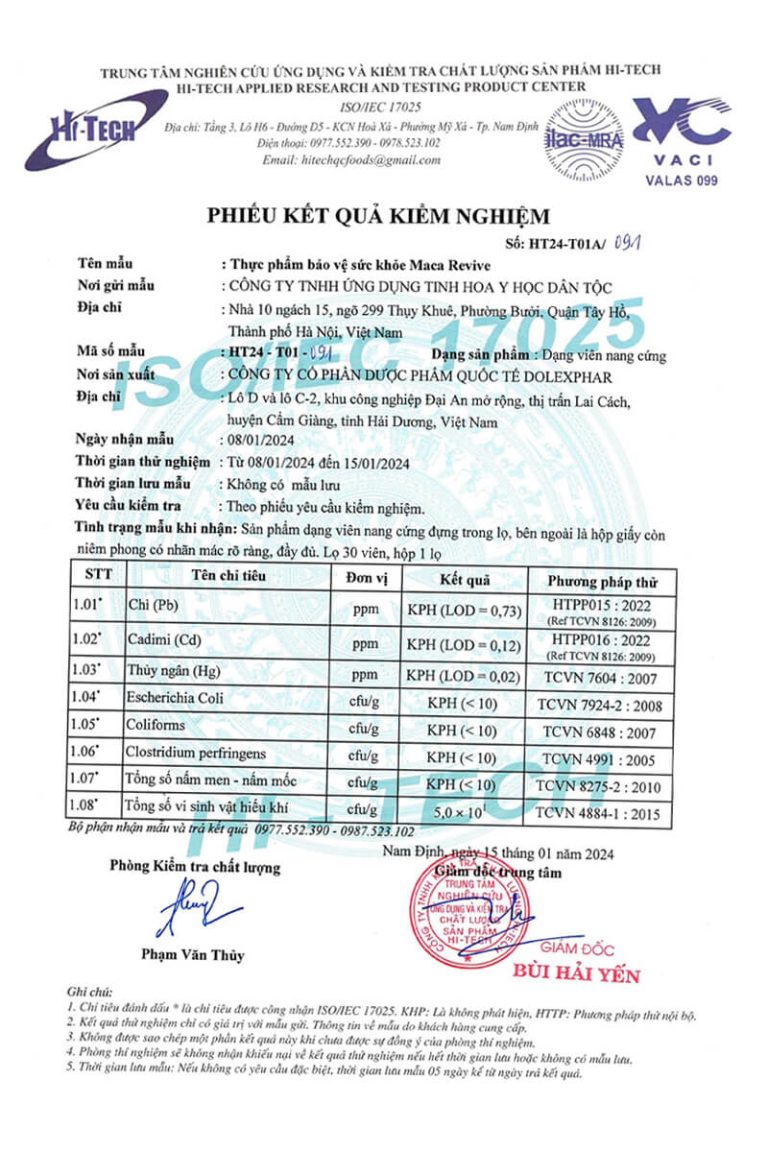 Thành Phần Trong Maca Revive Là Gì? Cách Sử Dụng